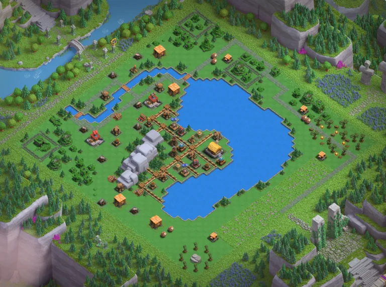 Best Balloon Lagoon Level 1 Layout - Clash of Clans Capital District ...