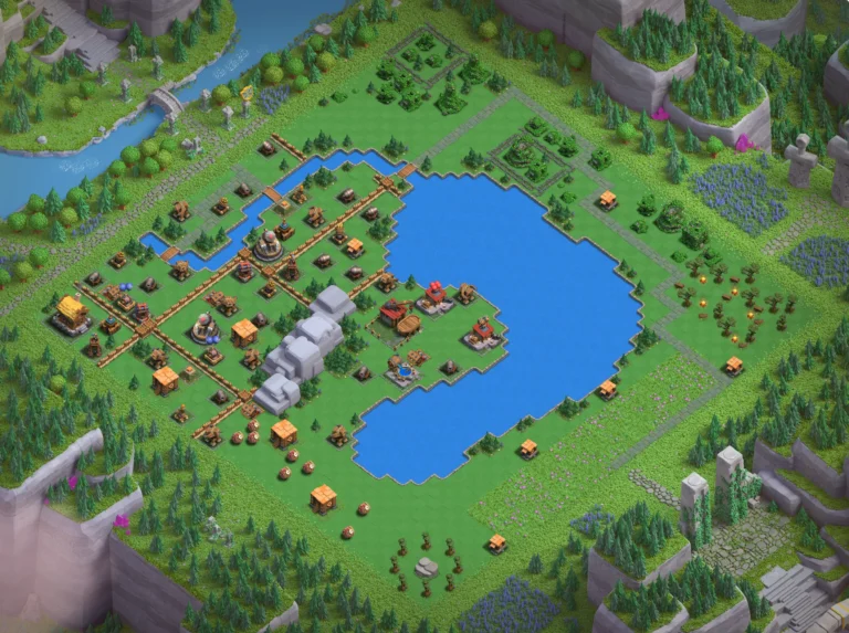 Best Balloon Lagoon Level 2 Layout - Clash of Clans Capital District ...